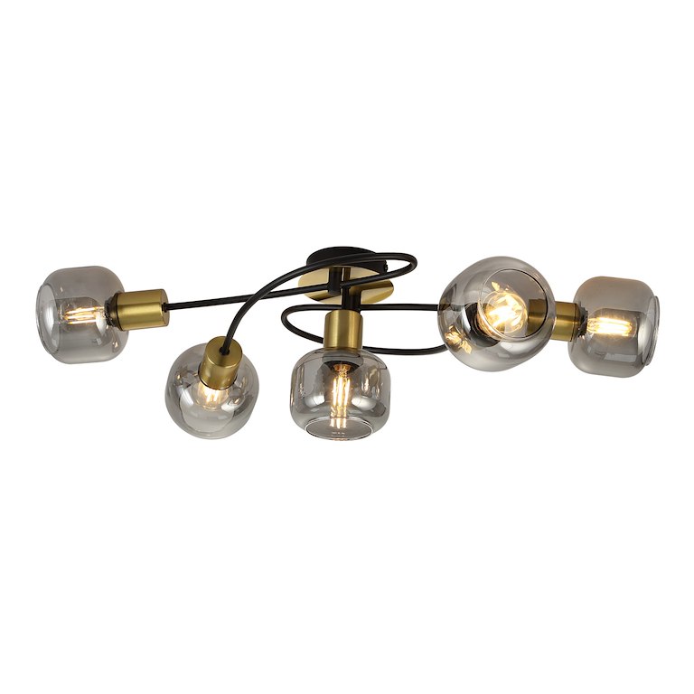 Plafonska lampa FE408-⁠5 BK+SG