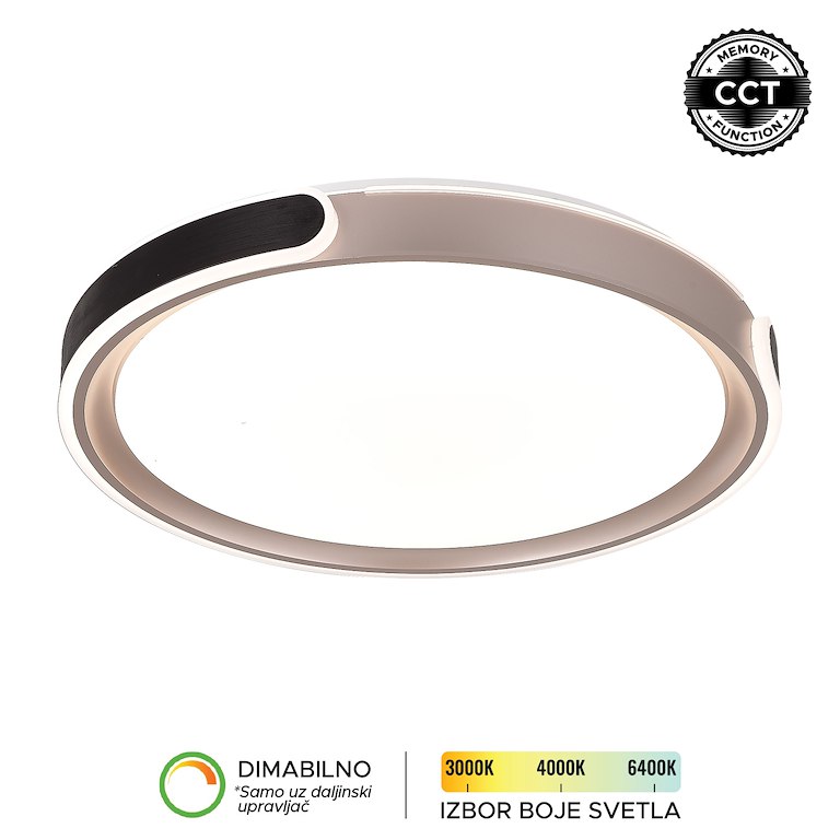 LED plafonjera LP-407-70R BK+RG