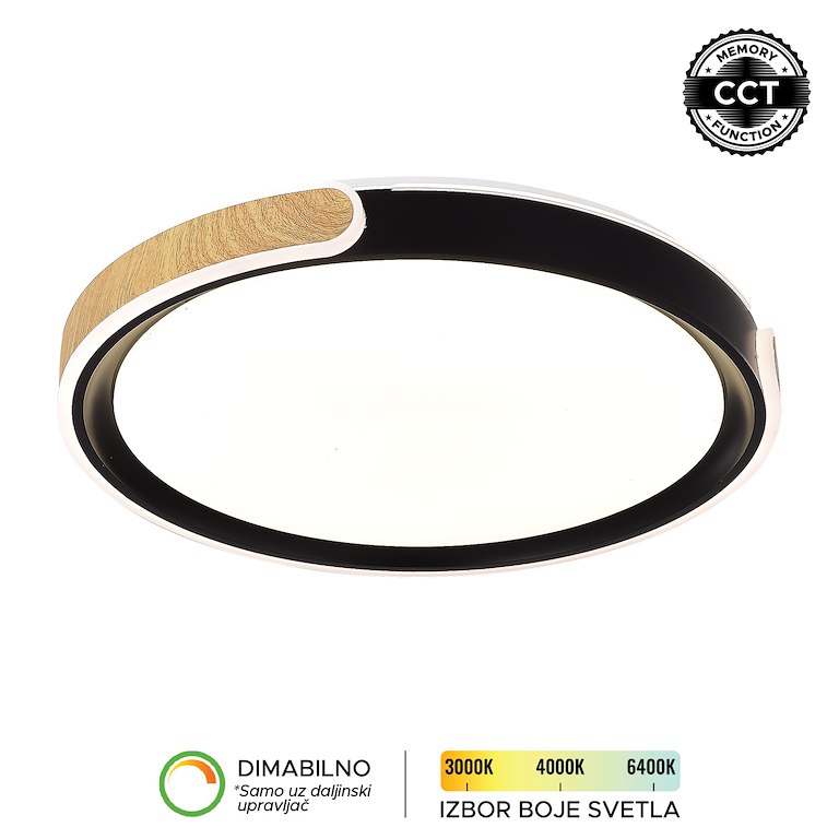LED plafonjera LP-407-70R BK+WD