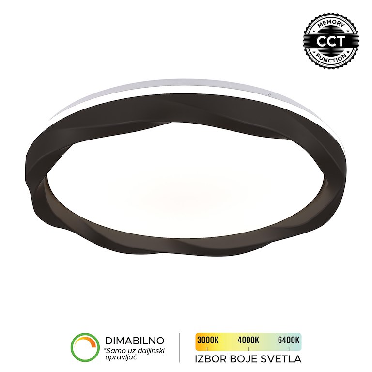 LED plafonjera LP-⁠421-⁠70R BK