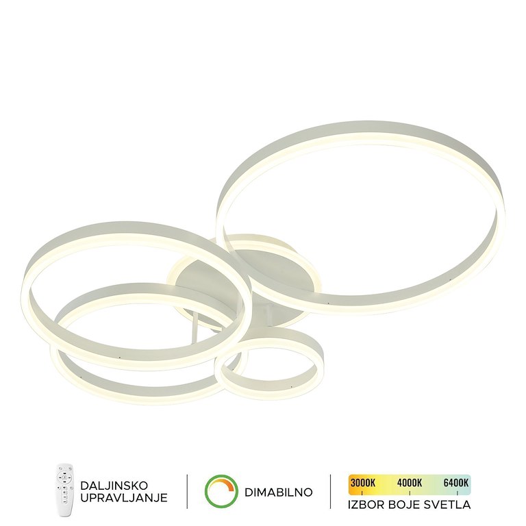 LED plafonska lampa F2047-132C WH