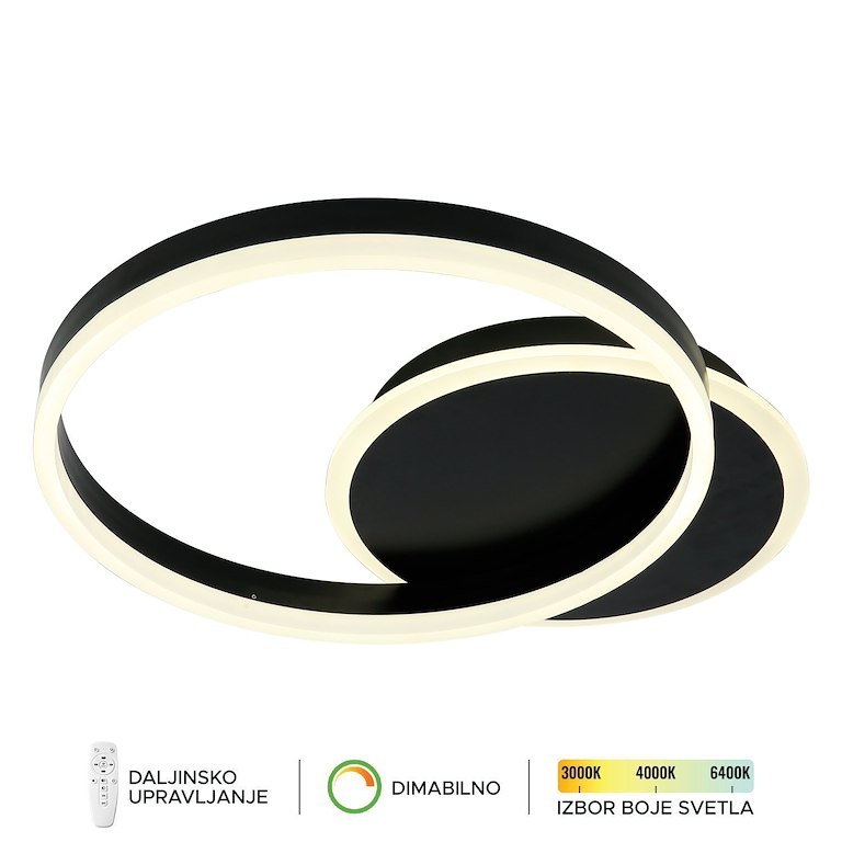 LED plafonska lampa F2047-46C BK