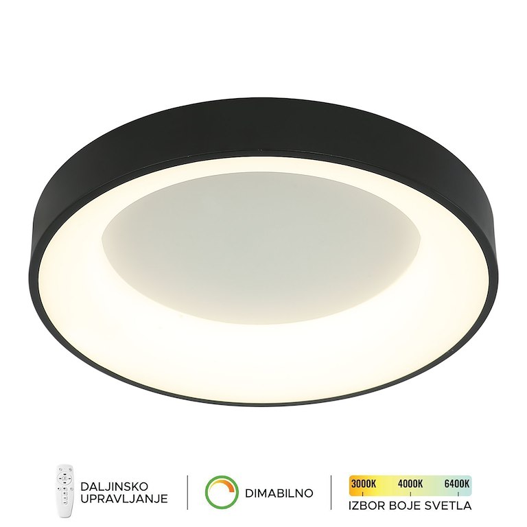 LED plafonska lampa F2049-66C BK