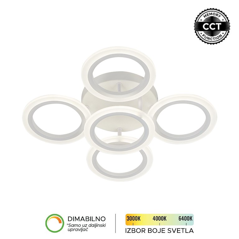 LED plafonska lampa F2083-50C WH