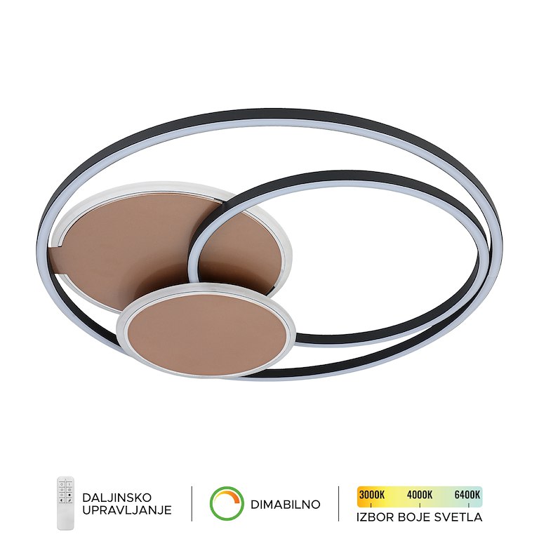 LED plafonska lampa F2102-⁠36C BK+RG