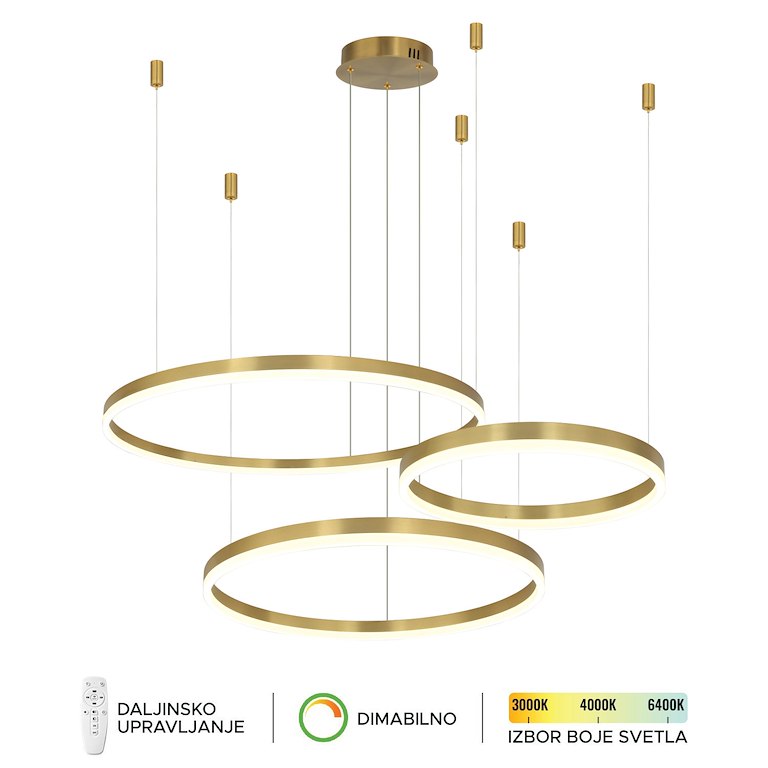 LED viseća lampa F2047-130C SG
