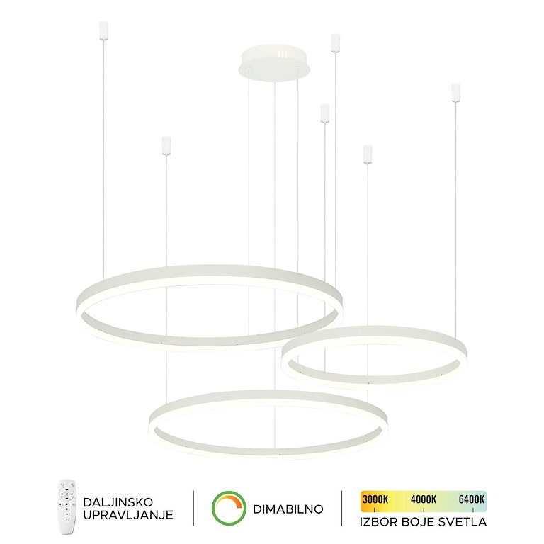 LED viseća lampa F2047-130C WH