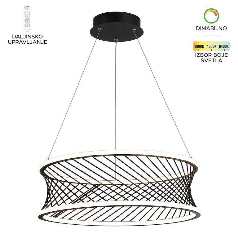 LED viseća lampa F2074-40V BK