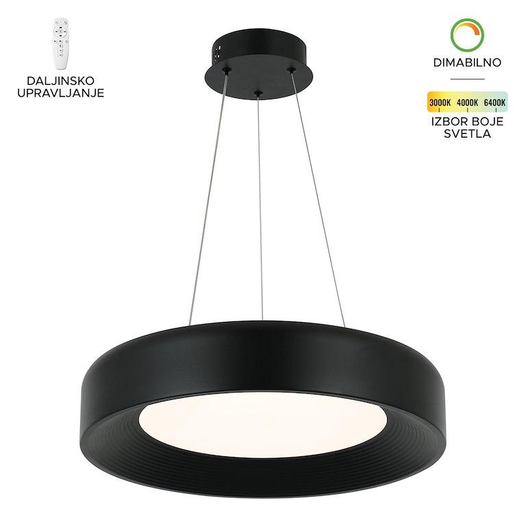 LED viseća lampa F2096-67V BK