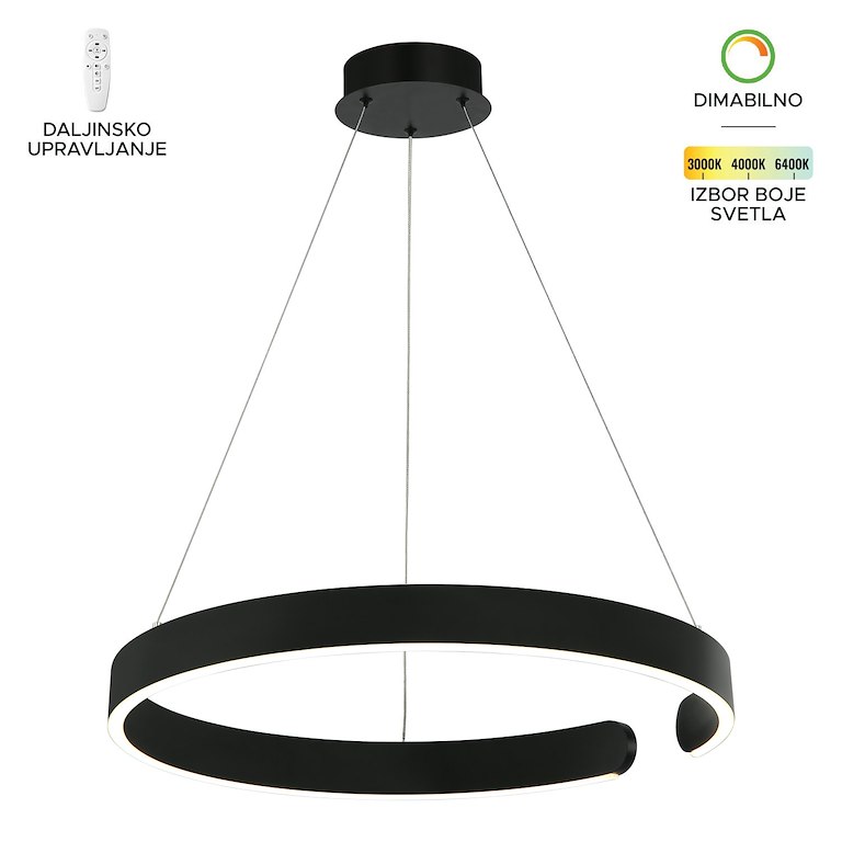 LED visilica F2046-42V BK