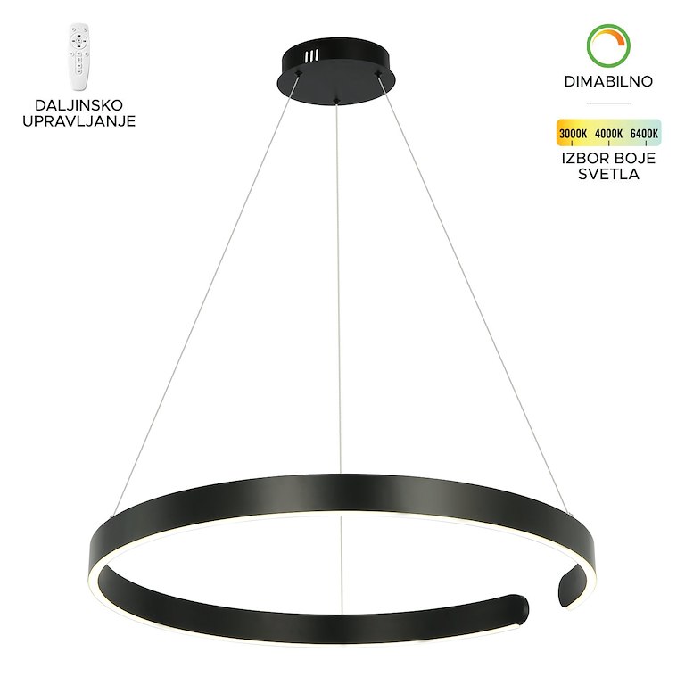 LED visilica F2046-56V BK
