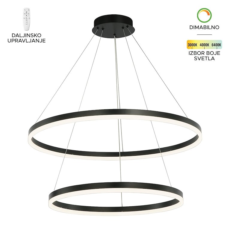 LED visilica F2047-100V BK