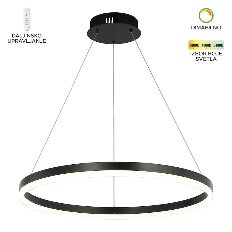 LED visilica F2047-44V BK