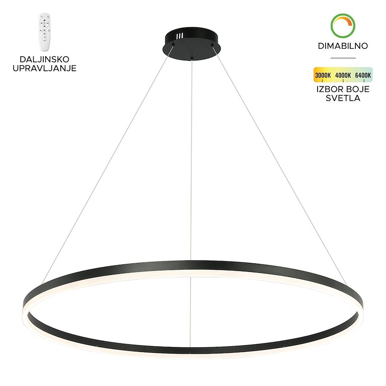 LED visilica F2047-70V BK