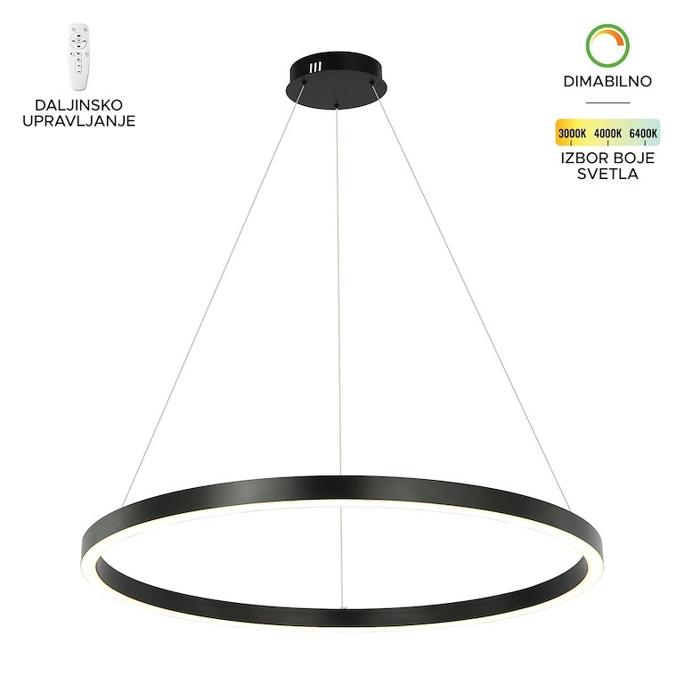 LED visilica F2048-⁠70V BK