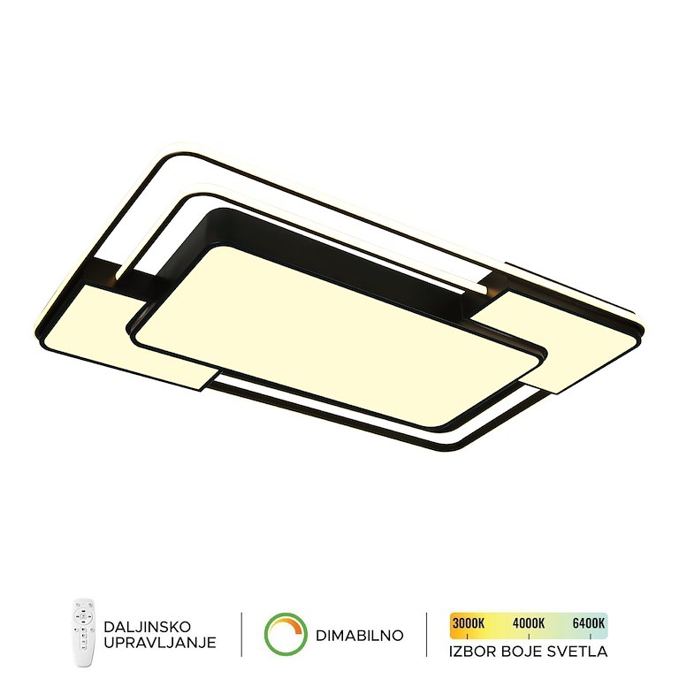 LED plafonska lampa F2823-128C BK