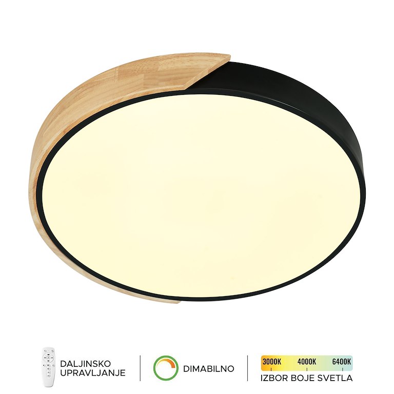 LED plafonska lampa F2811-30C BK+WD