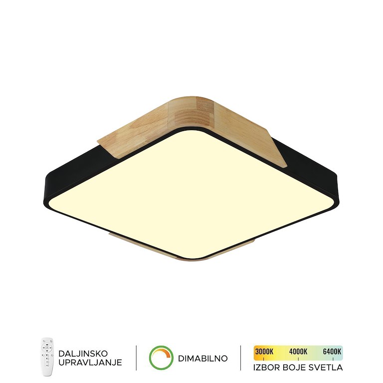 Plafonska lampa F2812-20C BK+WD