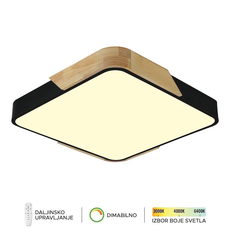 Plafonska lampa F2812-⁠30C BK+WD