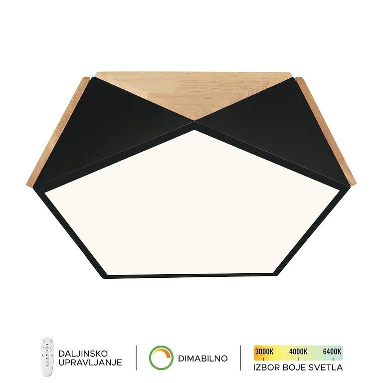 LED plafonska lampa F2810-⁠24C BK+WD