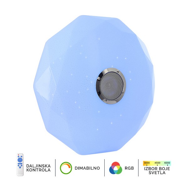 LED RGB plafonjera sa zvučnikom LP-⁠801-⁠36