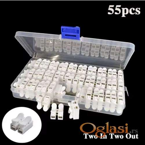 Brze klema na oprugu 50 i 55 komada 2p do 2,5mm2