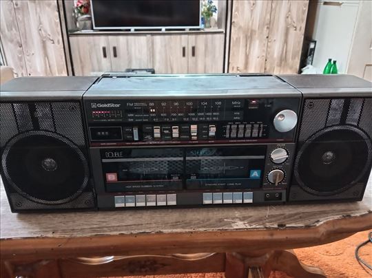 radio kasetofon Goldstar dupli dek