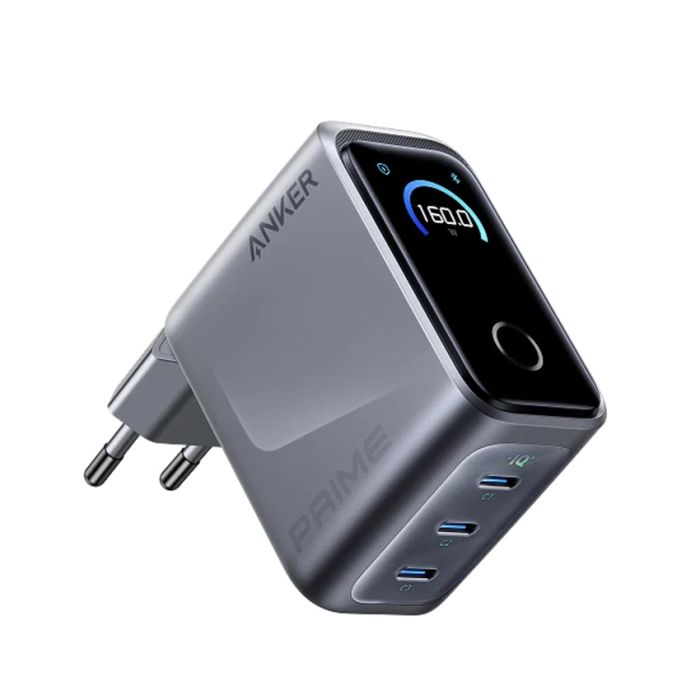 Adapter Anker Prime 160W GaN Silver
