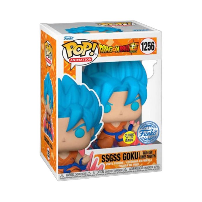 Figura Funko POP! Anime - Dragon Ball Super - Ssgss Goku (kaio-ken Times Twenty) - Glows In The Dark