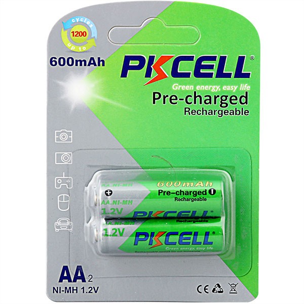 BATERIJA 1,2V 600mAh PKCELL AA/PAR