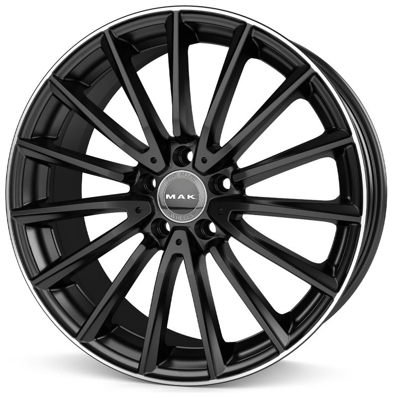 Alu felna 21x10.0J 5/112 ET52 MAK Komet Gloss Black Mirror Ring