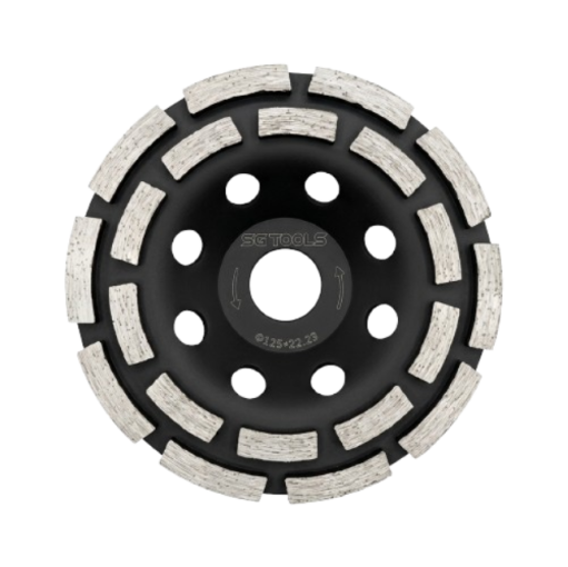 SG TOOLS lončasta ploča za brušenje betona 115mm, 18 segmenata, SG50013