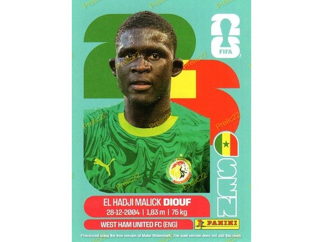 FIFA WORLD CUP 2026 broj SEN07 SEN7 (čitaj opis)