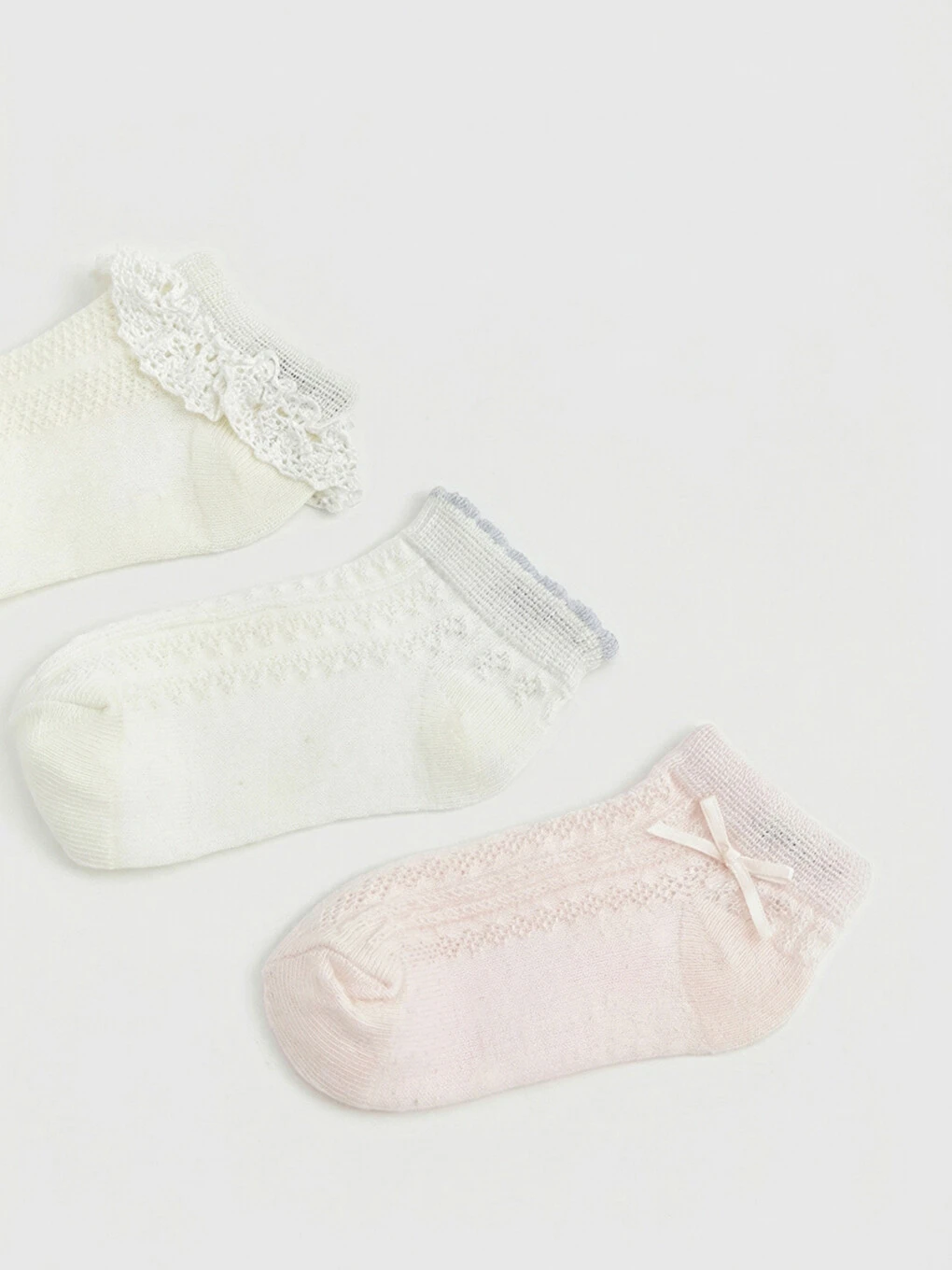 LCW baby Pakovanje Od 3 Para Sportskih Čarapa Za Bebe Devojčice