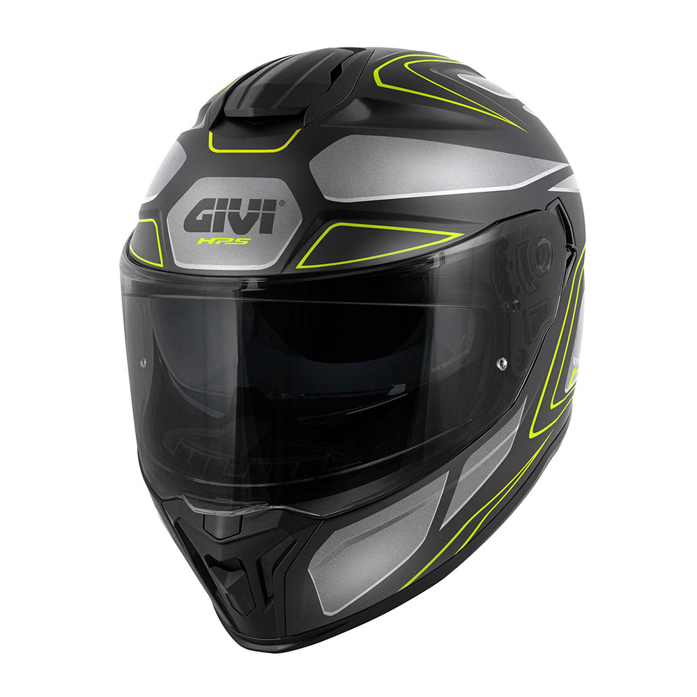 Kaciga GIVI Full Face 55.1 ZEPHIR mat crno titanium srebrno žuta