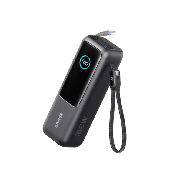 ANKER Power Bank 165W 25000mAh sa ugrađenim USB-C kablom, crna