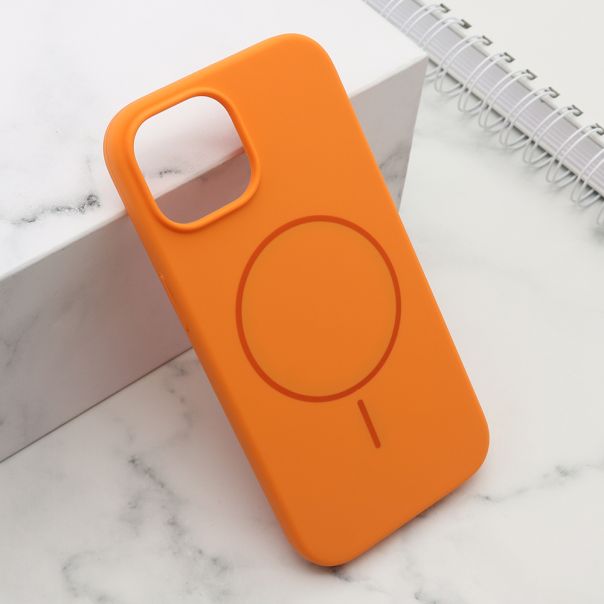 Maska Flex MagSafe za iPhone 15, narandžasta