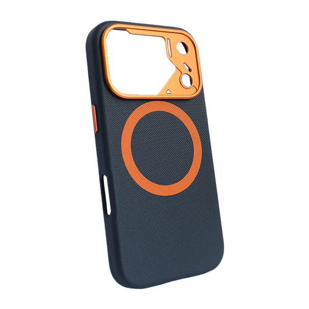 Maska za iPhone 17 Pro Max Mag Case Tech Woven tamno plava