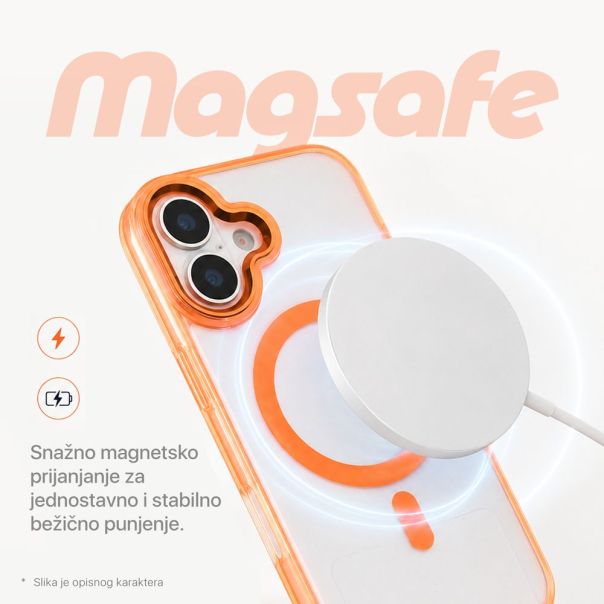 Maska za iPhone 15 6.1 roze Magsafe Loop