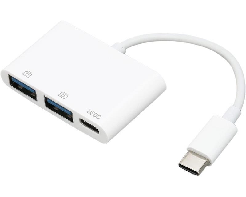 Adapter TIP-C na 2xUSB+TIP-C