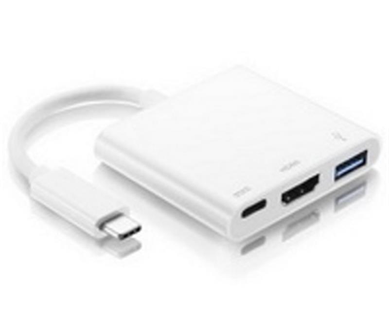 Adapter - konvertor USB 3.1 tip C - USB 3.0 + HDMI + tip C