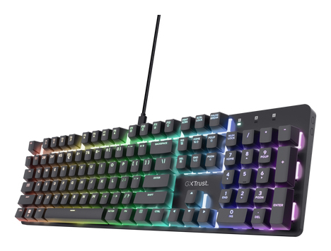 Tastatura TRUST GXT871 ZORA mehanicka/US/RGB/crna