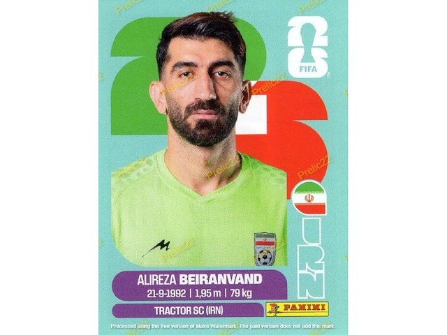 FIFA WORLD CUP 2026 broj IRN02 IRN2 (čitaj opis)