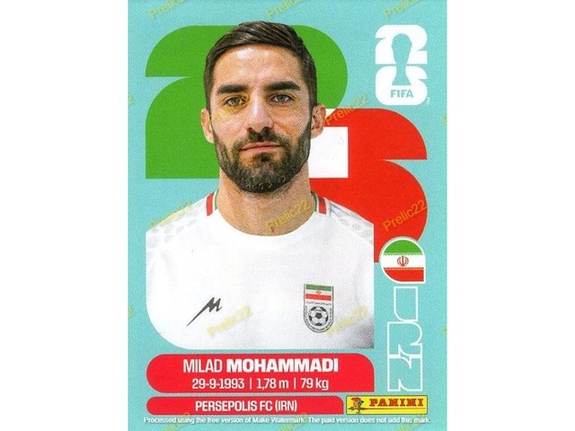FIFA WORLD CUP 2026 broj IRN05 IRN5 (čitaj opis)