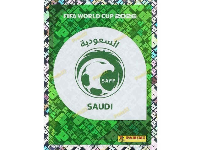 FIFA WORLD CUP 2026 broj KSA01 KSA1 (čitaj opis)