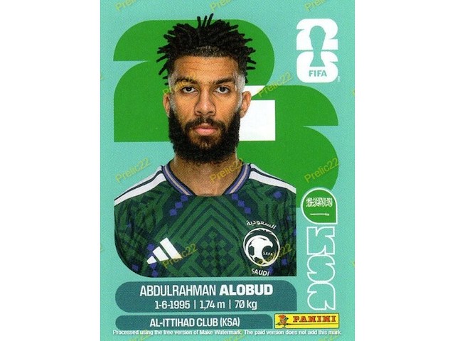 FIFA WORLD CUP 2026 broj KSA17 (čitaj opis)