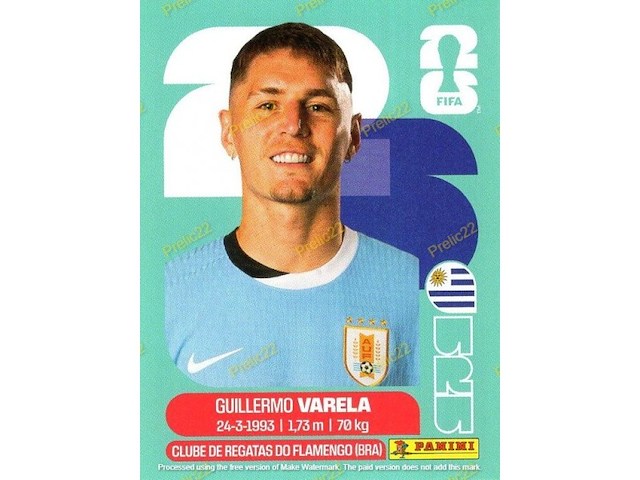 FIFA WORLD CUP 2026 broj URU08 URU8 (čitaj opis)