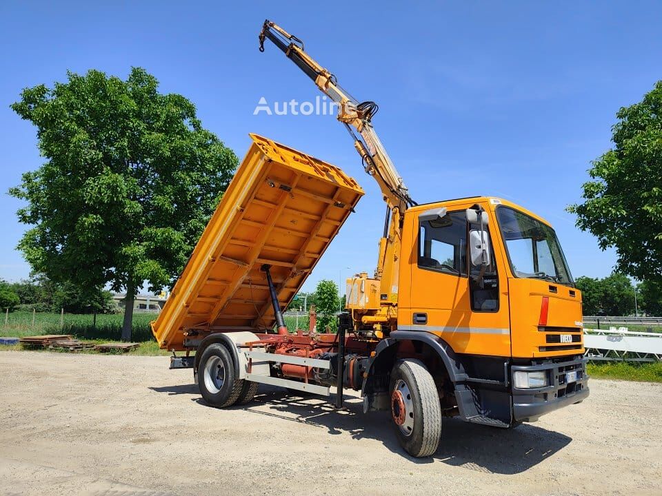 IVECO 150E18K RIBALTABILE+GRU 45/2 CON ATTACO RAGNO kiper
