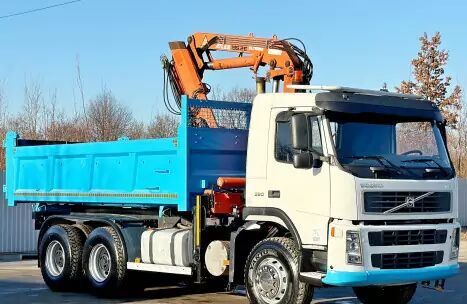 Volvo FM 380 sklápač 5,10 m + ATLAS 135.2 + Pilot TOP kiper