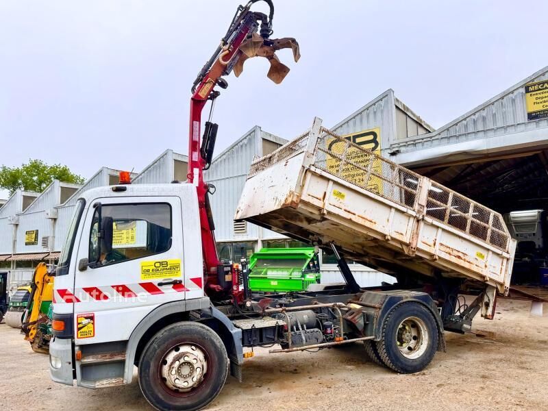 Mercedes-Benz ATEGO 1218 Camion benne grue grappin hayon kiper